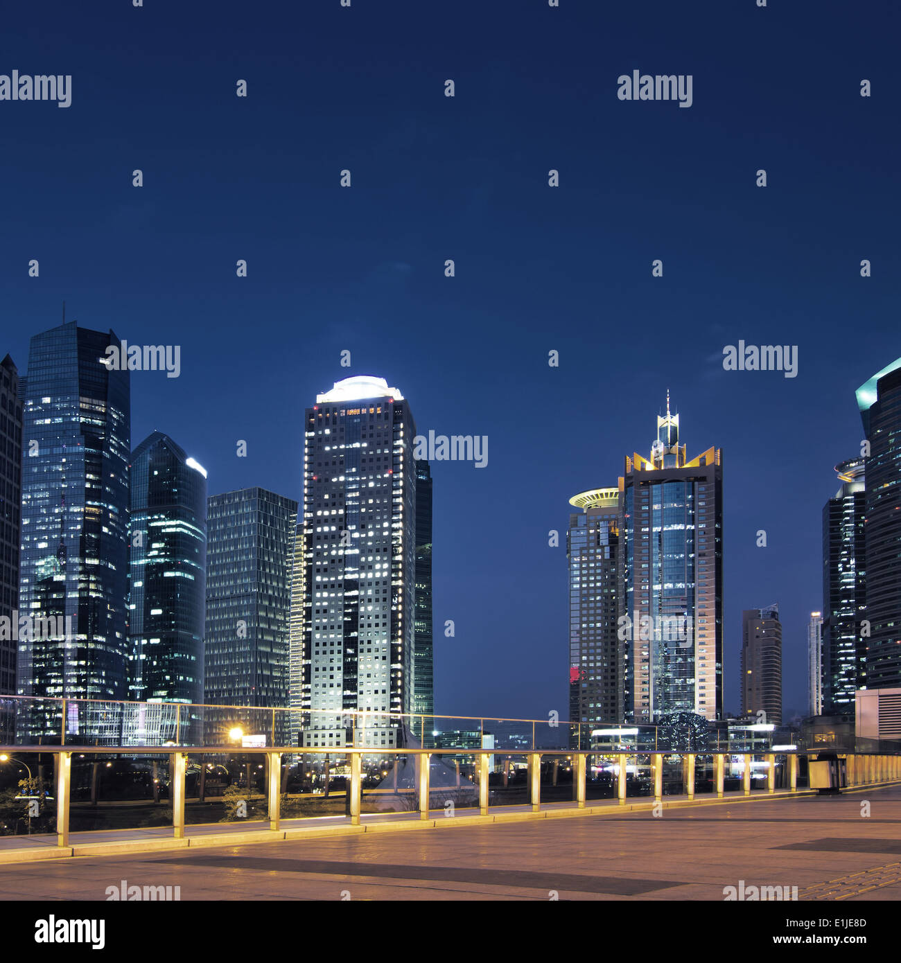 beautiful night view in shanghai Stock Photo - Alamy