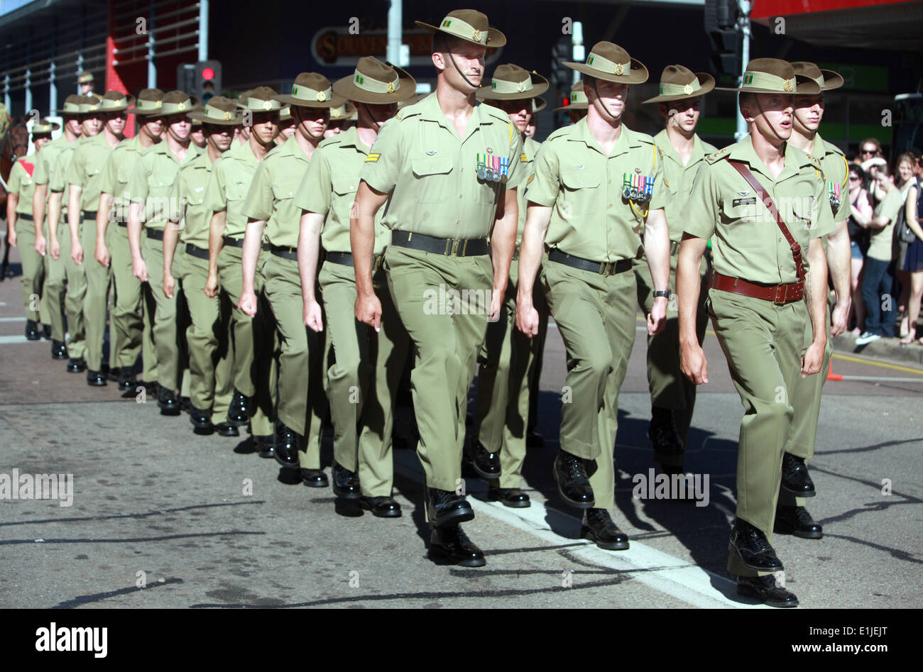 Australian Soldiers With The 5th Battalion Royal Australian Regiment