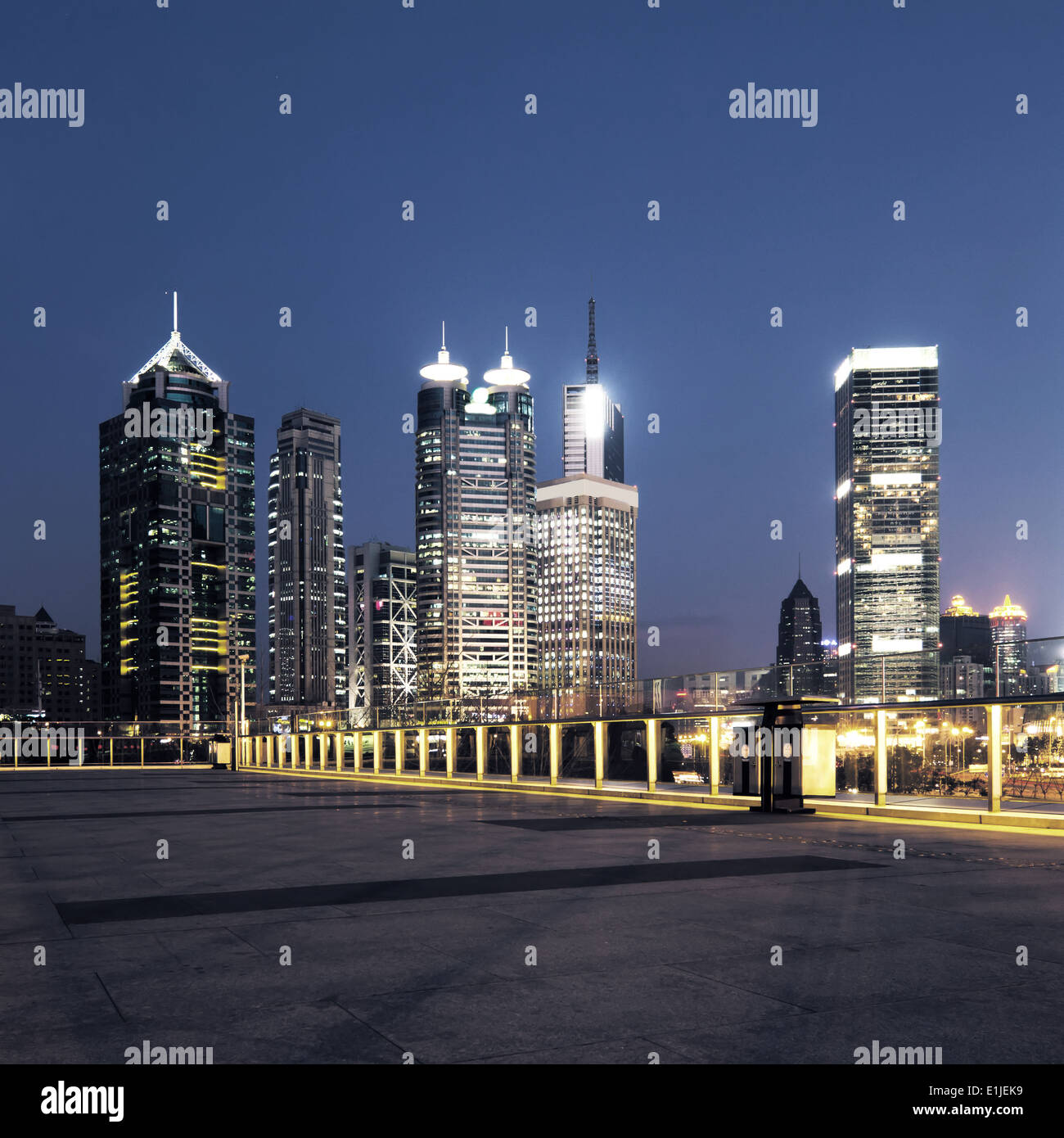 beautiful night view in shanghai Stock Photo - Alamy
