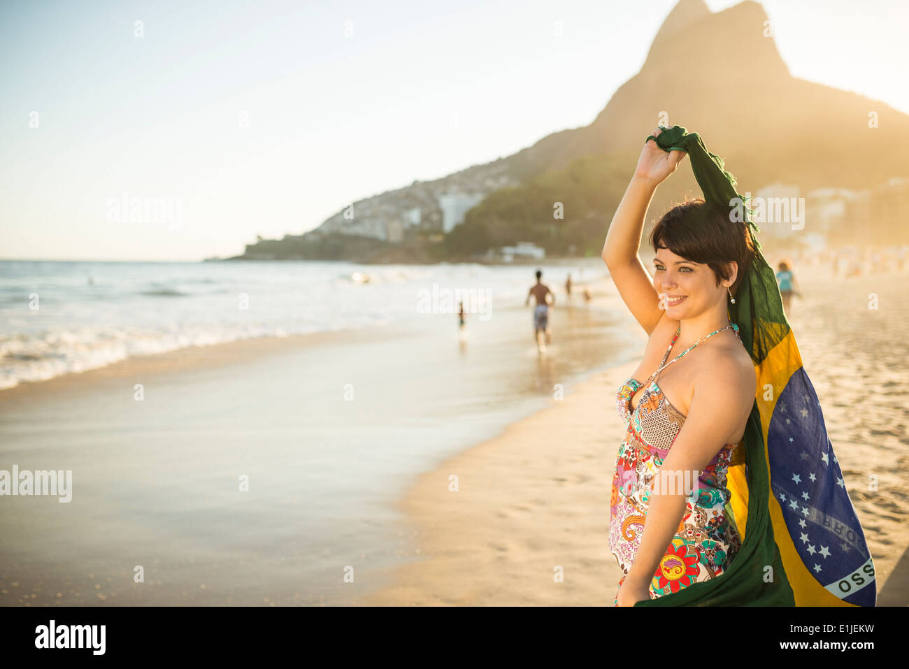 Holding brazilian flag hi-res stock photography and images - Alamy