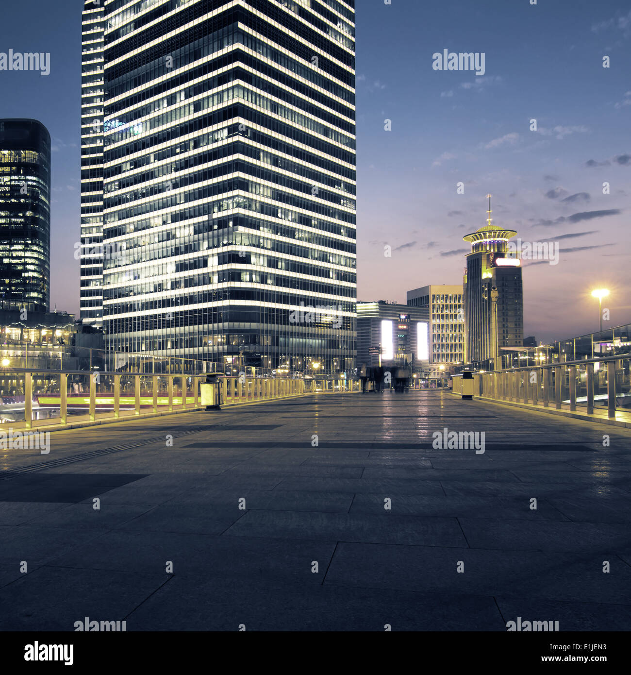 beautiful night view in shanghai Stock Photo - Alamy