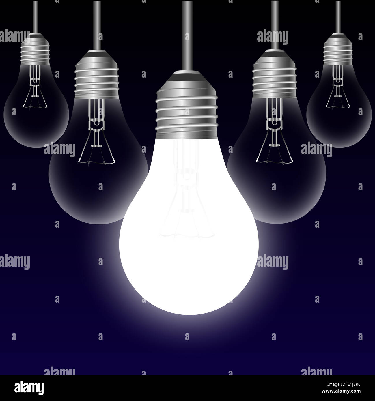 Light bulb idea concept Stock Photo - Alamy