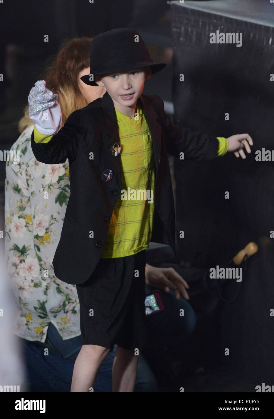 New York, NY, USA. 5th June, 2014. Mini Michael Jackson on stage for ...