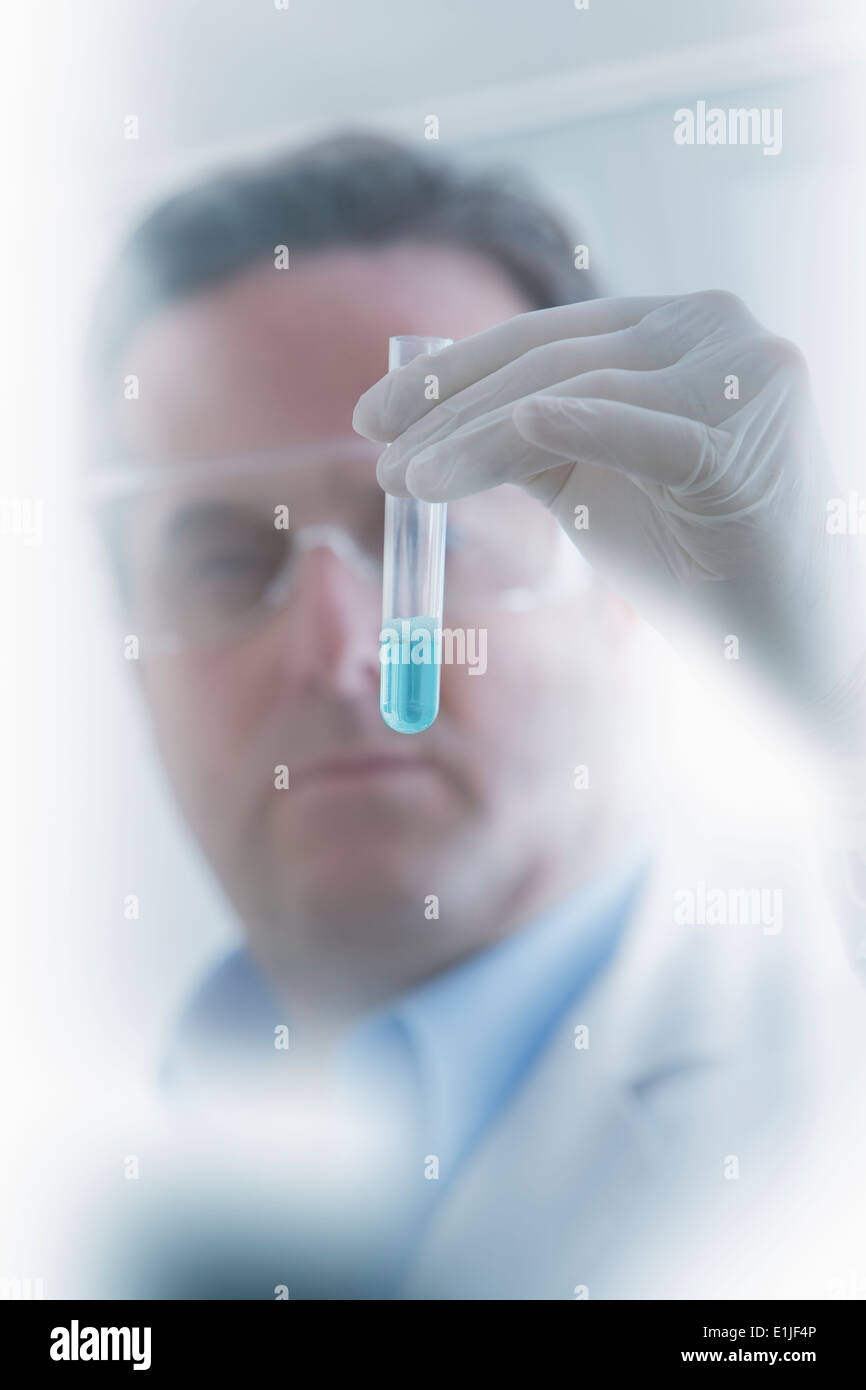Scientist with test tube hi-res stock photography and images - Alamy