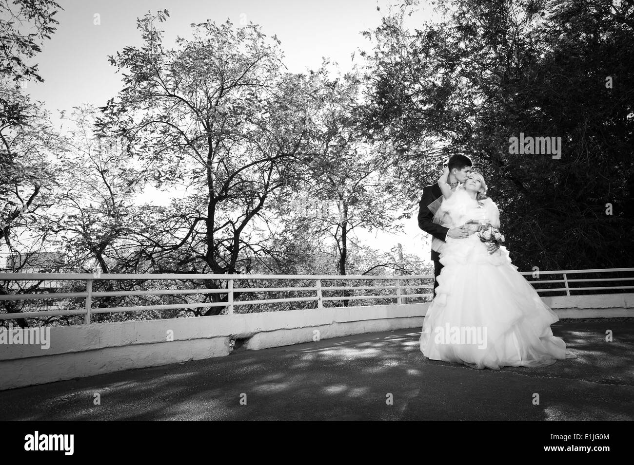 Bride and groom Stock Photo - Alamy