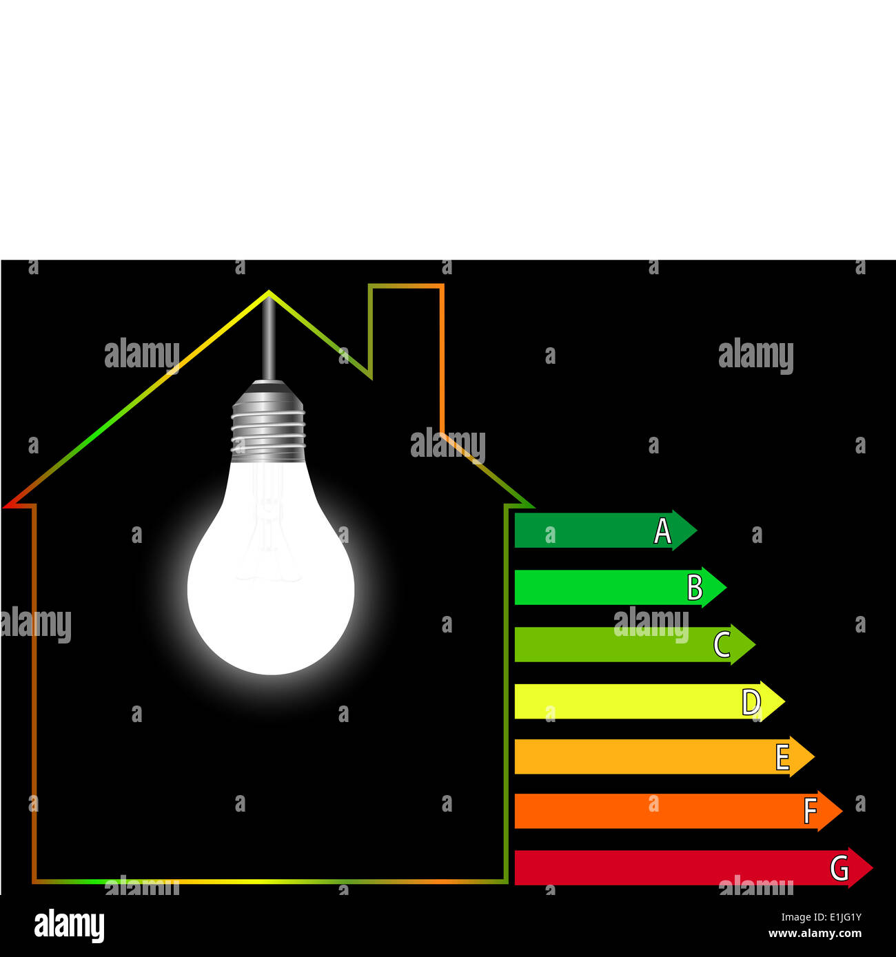 Buildings Energy Performance Scale Stock Photo - Alamy