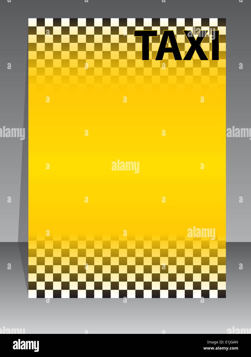 Taxi company brochure design for transportation companies Stock Photo ...