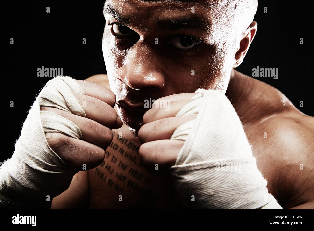 Adult man boxing camera hi-res stock photography and images - Alamy