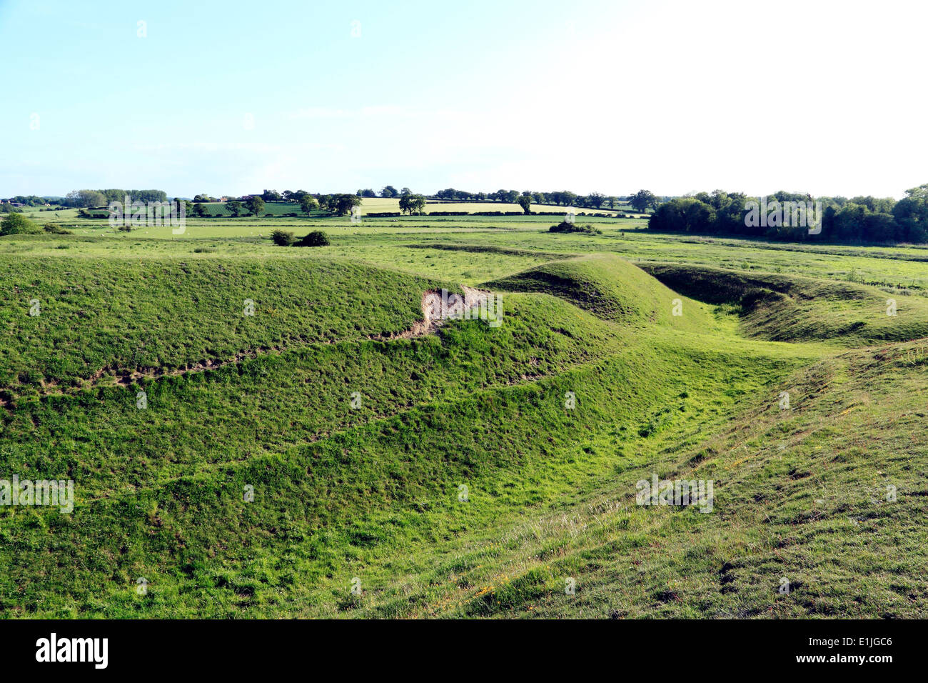 Iron Age Fort, Warham, Norfolk, banks, ditches, earthworks, prehistory ...