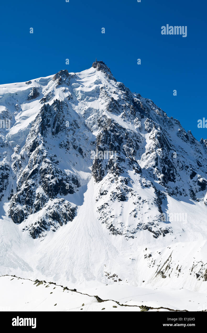 View over the Alps from Plan de l'Aiguille, Chamonix, France Stock ...