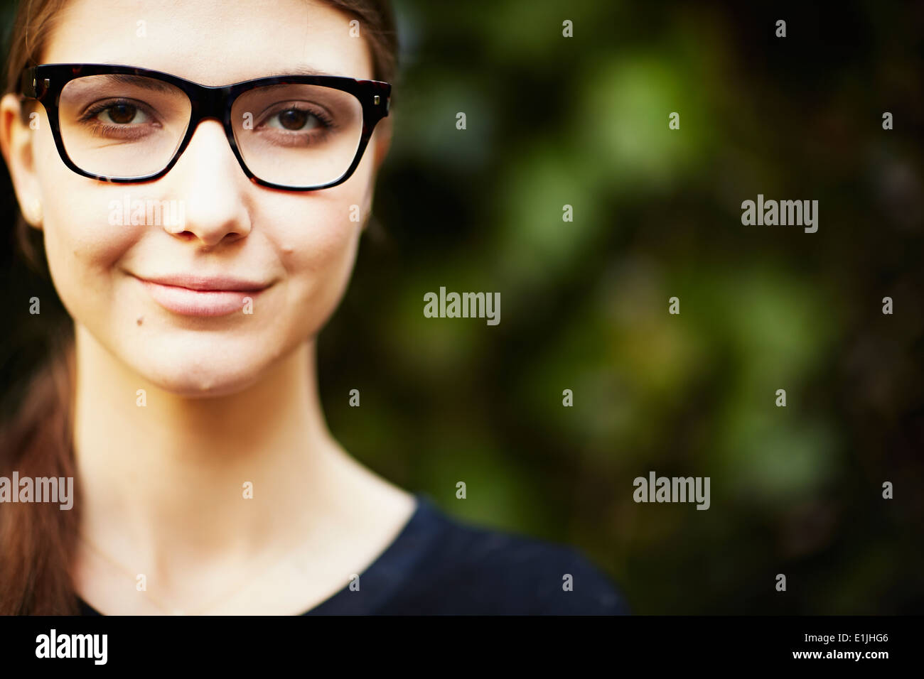 Woman wearing glasses hi-res stock photography and images - Alamy