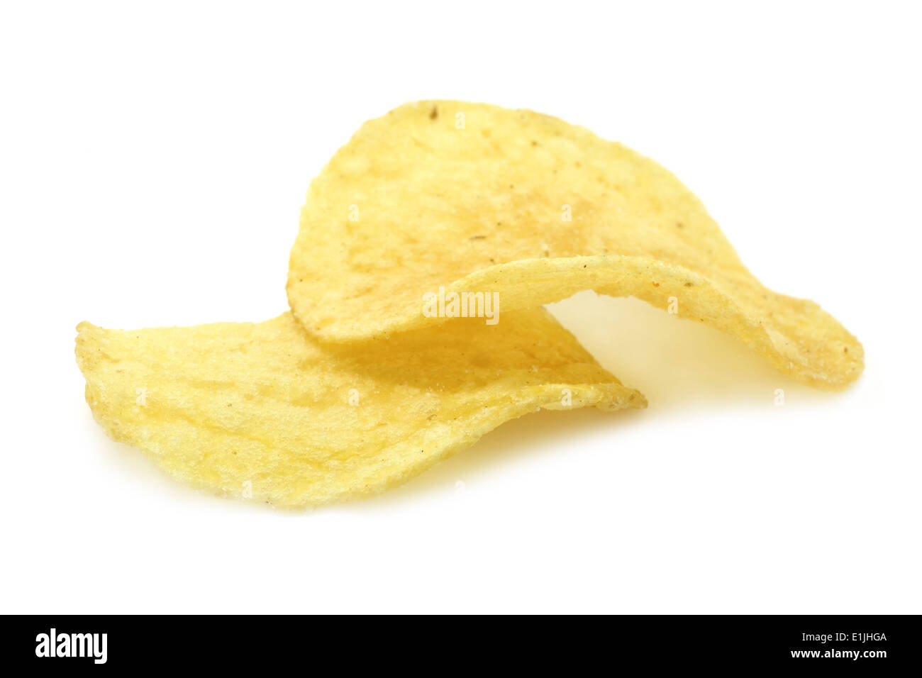 Two chips on the white background Stock Photo - Alamy