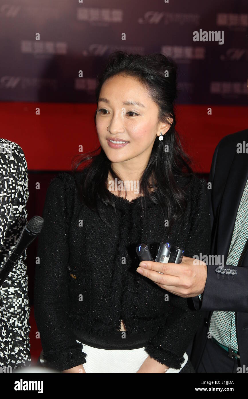Hong Kong, China. 3rd June, 2014. Zhou Xun attends film "Overheard 3 ...