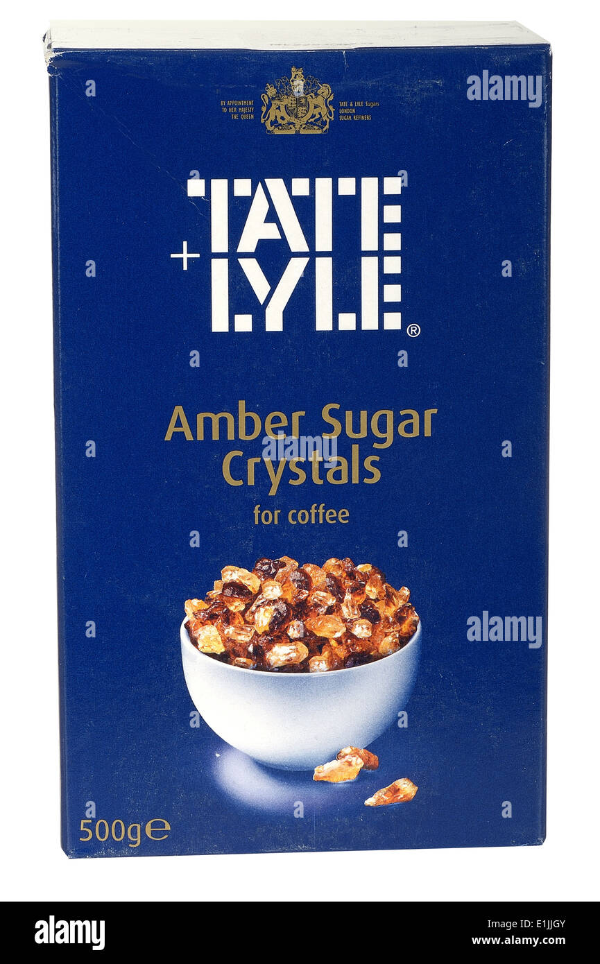 Tate and Lyle Amber Sugar Crystals Stock Photo - Alamy