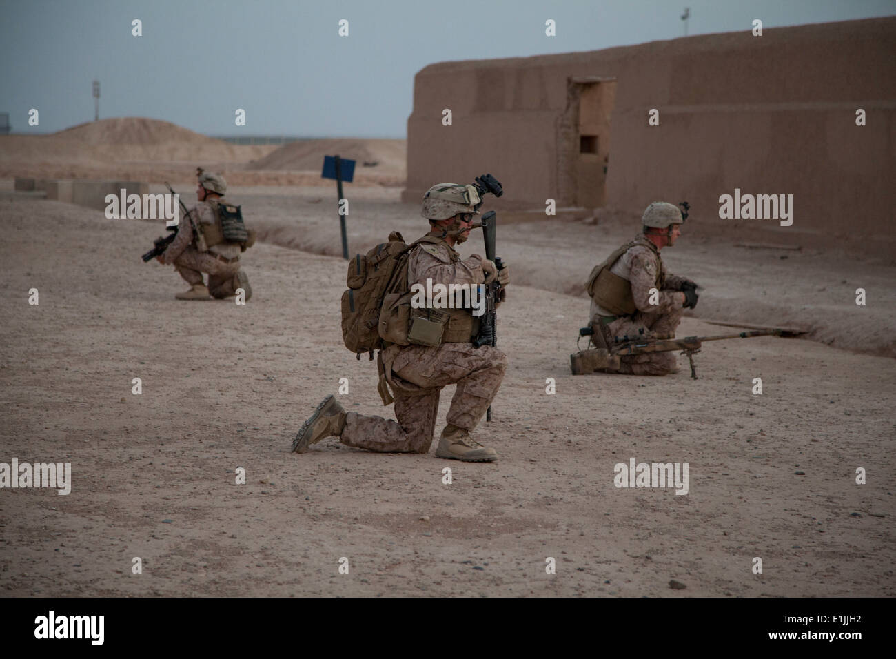 U.S. Marines with Fox Company, 2nd Battalion, 8th Marine Regiment, Regimental Combat Team 7 ...
