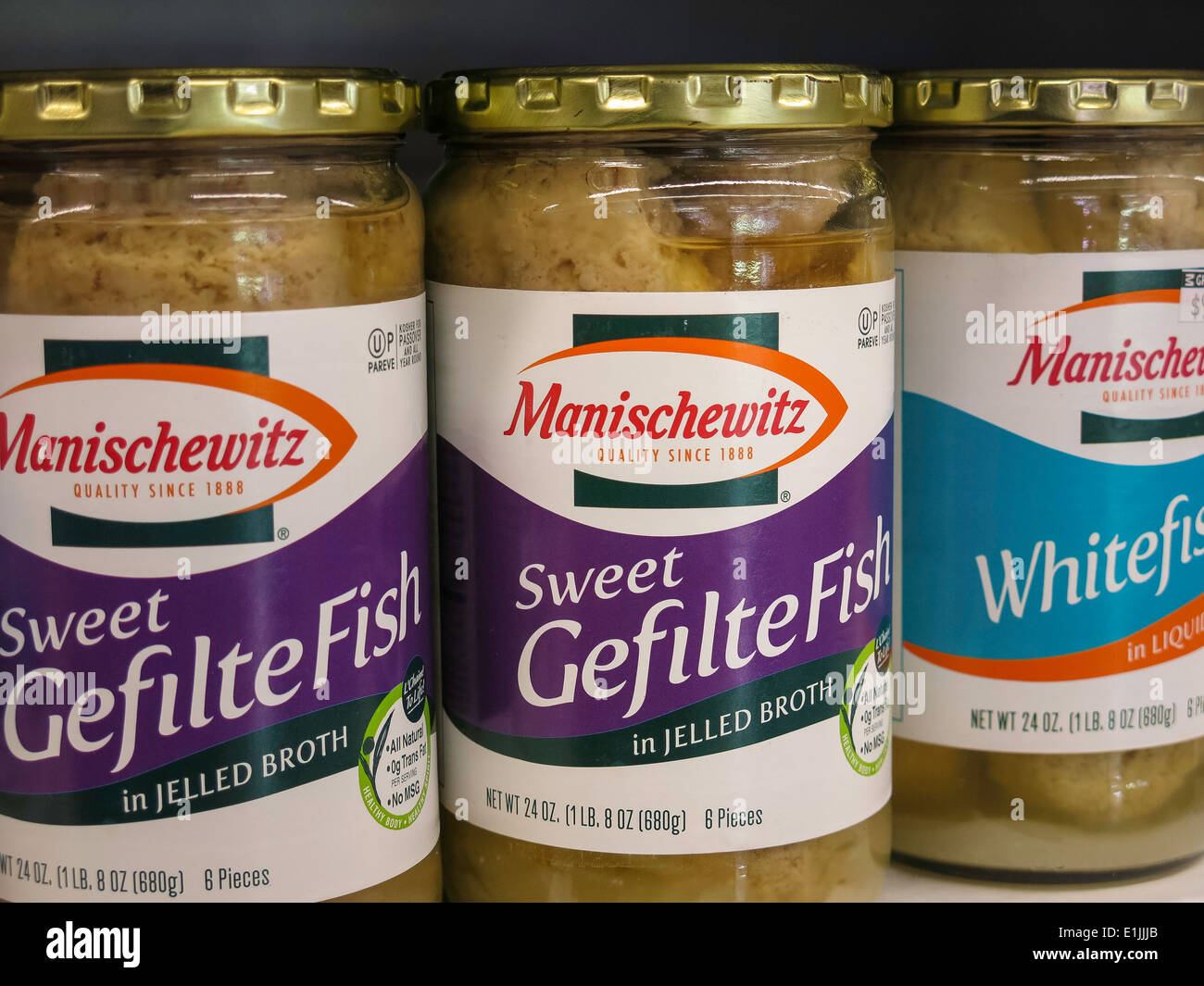 Manischewitz GefilteFish Jars, Kosher Section, D'Agostino Grocery Store ...