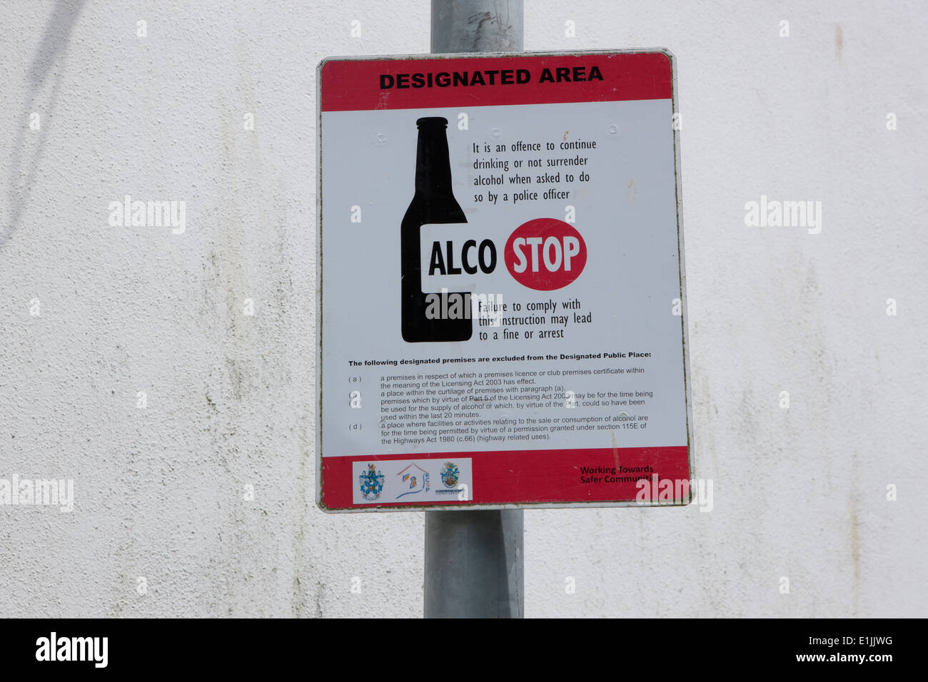 Anti Drinking Sign