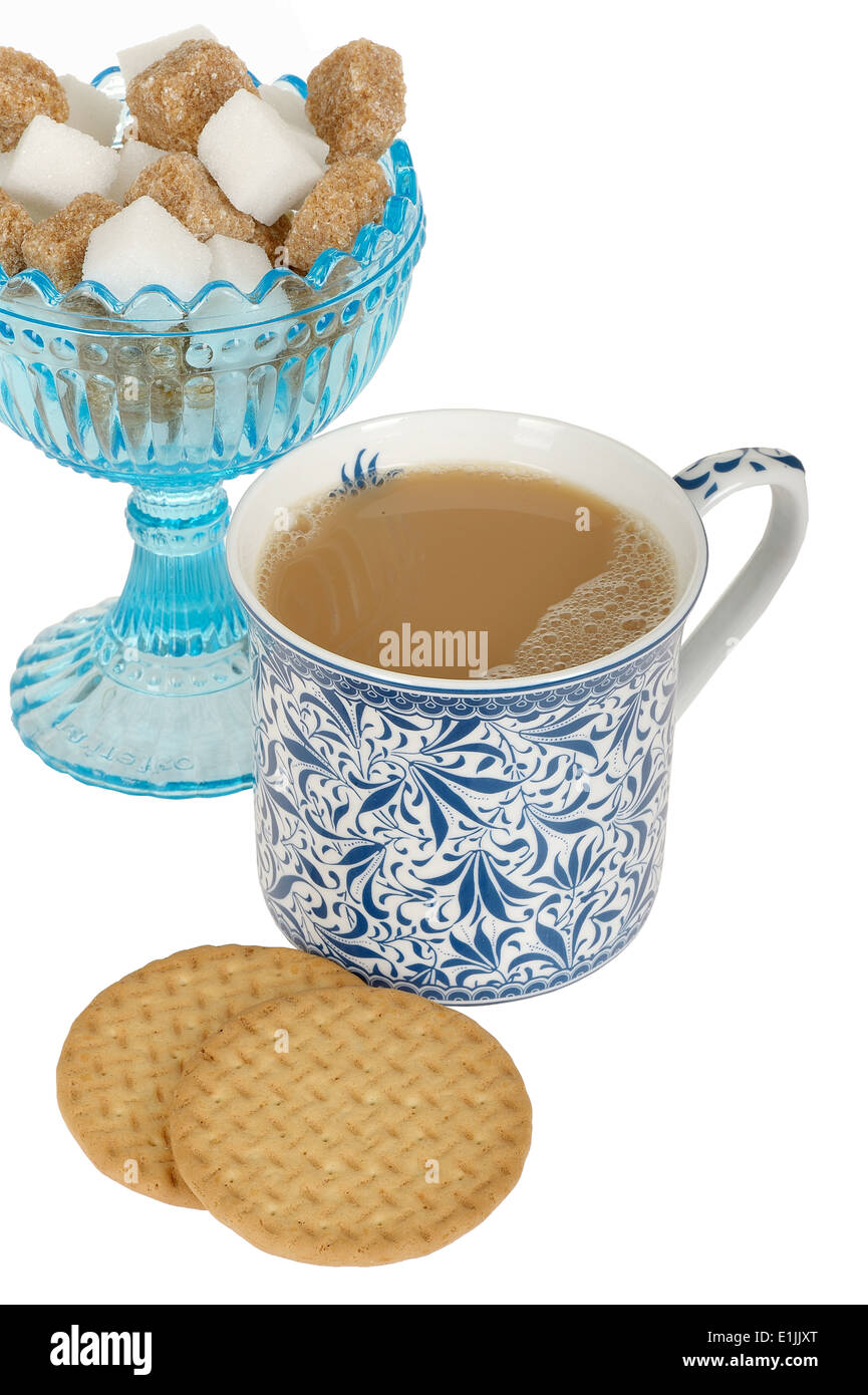 Cup of tea sugar biscuits hi-res stock photography and images - Alamy