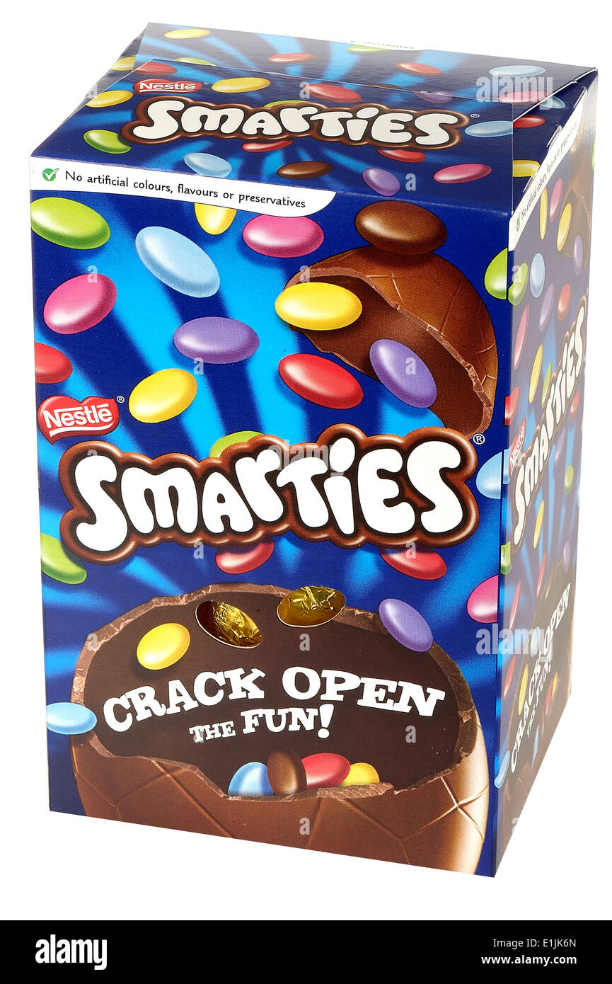 Smarties Chocolate Easter Egg Stock Photo - Alamy
