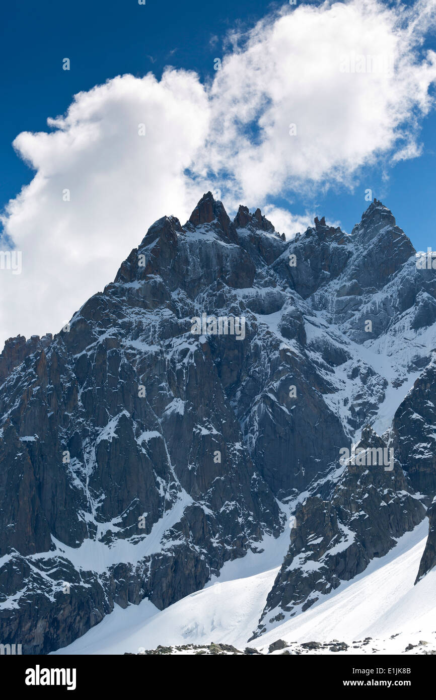 View over the Alps from Plan de l'Aiguille, Chamonix, France Stock ...
