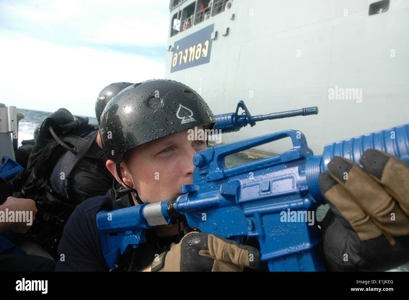 U.S. Navy Fire Controlman 1st Class Bart Hodlik, with the visit, board ...