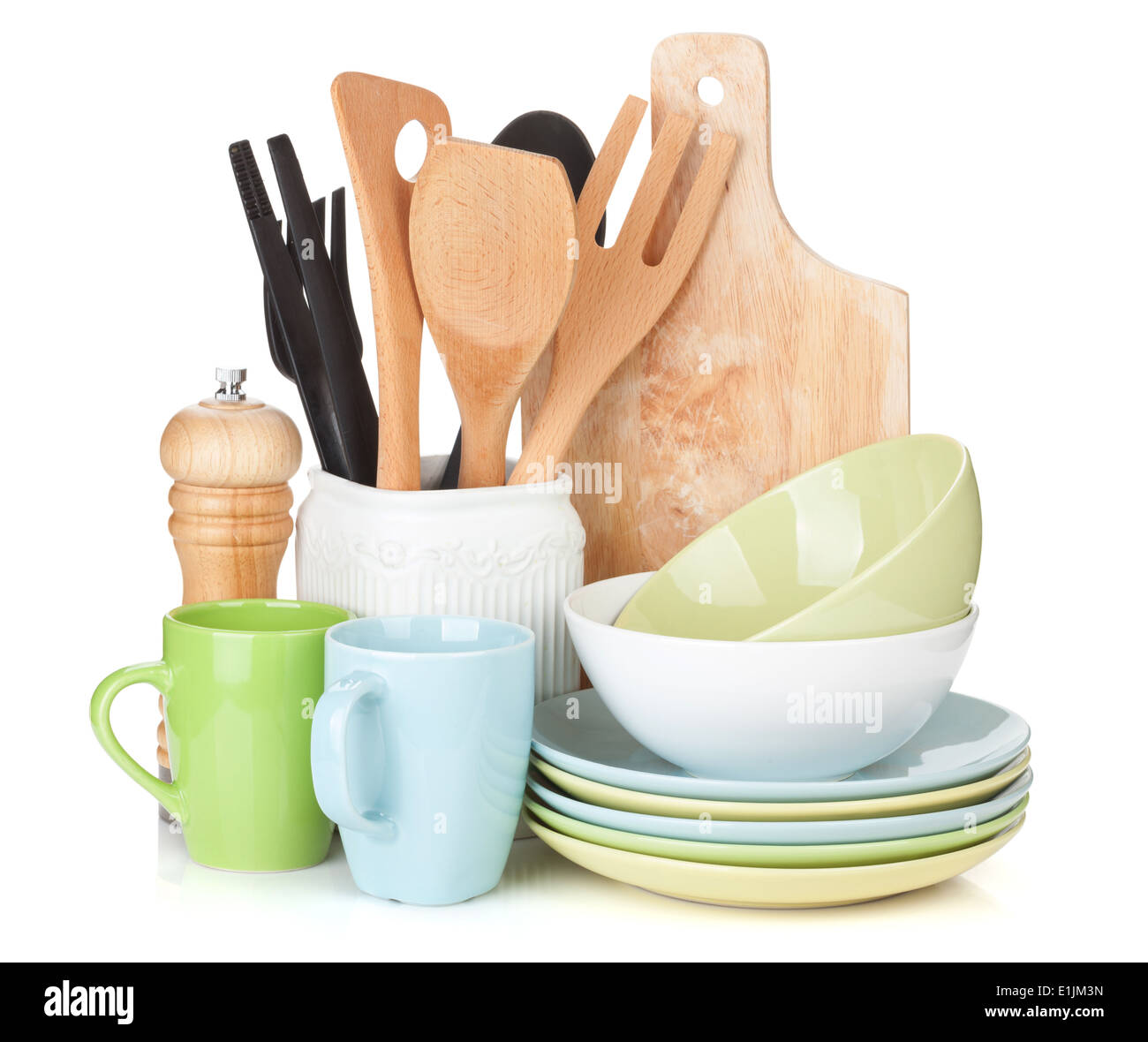 Cooking equipment. Isolated on white background Stock Photo - Alamy