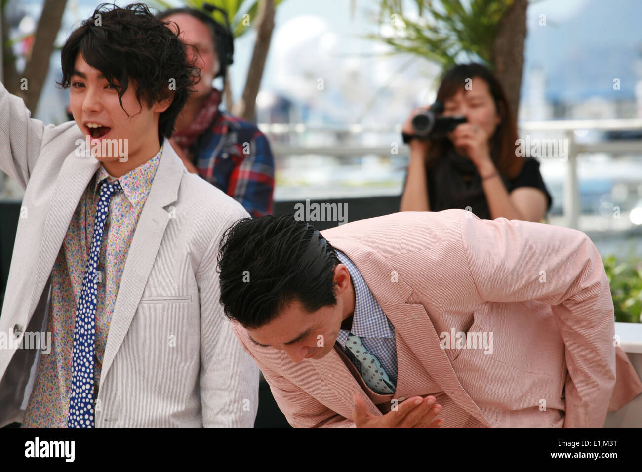 Actors Nijiro Murakami and Jun Murakami at the photo call for the film ...