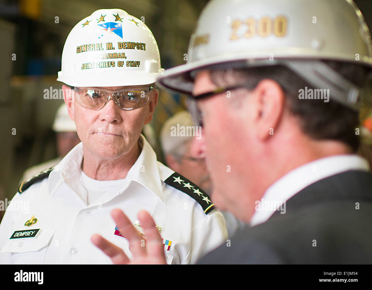 U.S. Army Gen. Martin E. Dempsey, left, the chairman of the Joint ...