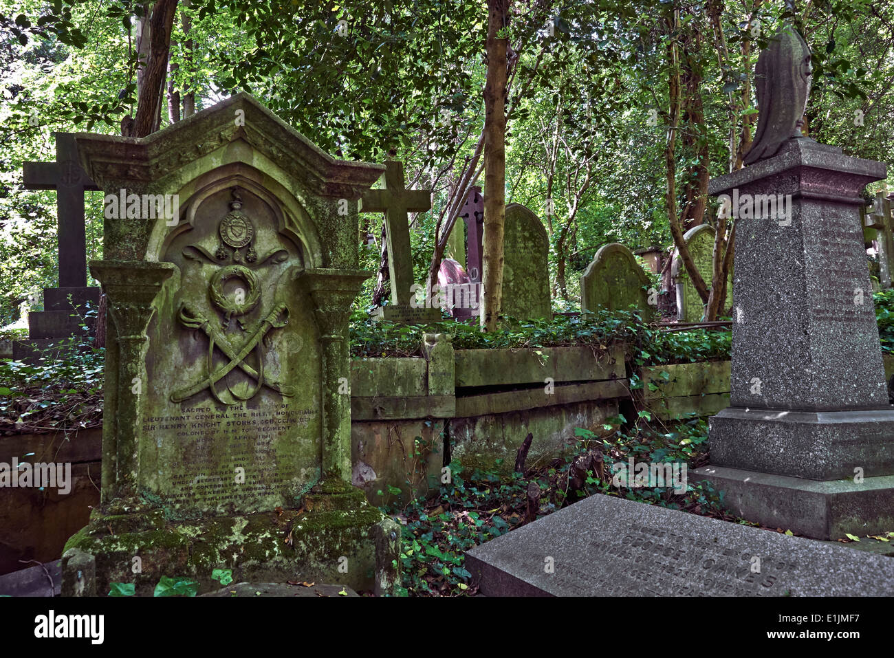 Highgate Cemetery London Stock Photo - Alamy