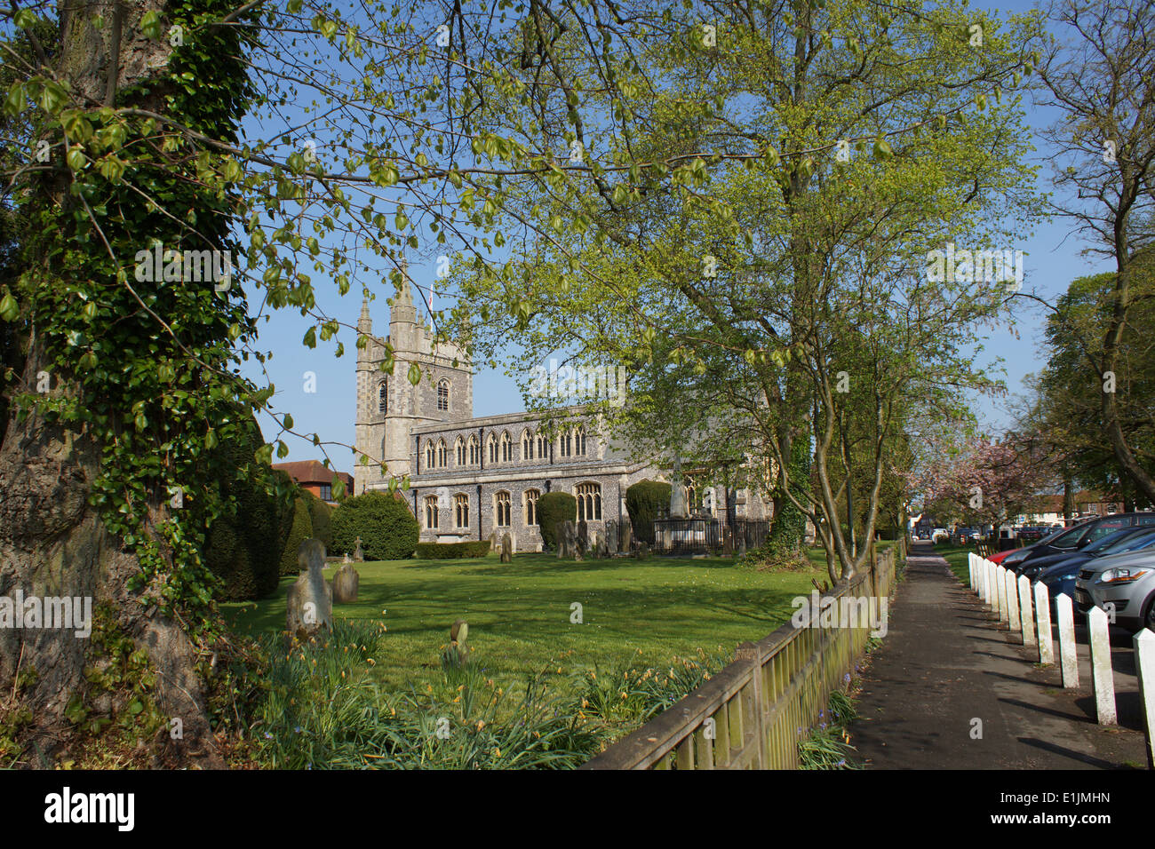 St Mary’s - at crossroads of Old Beaconsfield Parish church, typical ...
