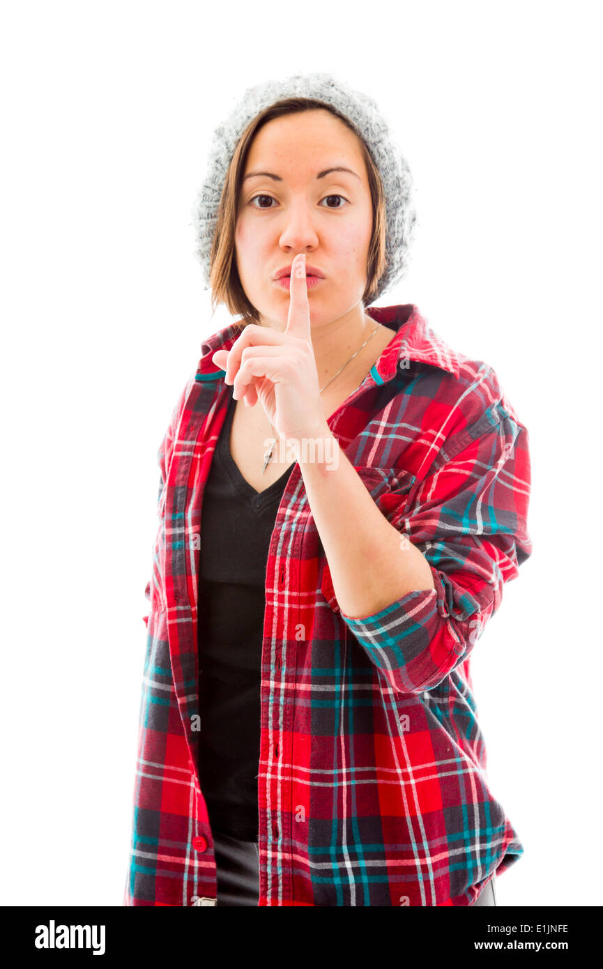 Index finger woman hi-res stock photography and images - Alamy
