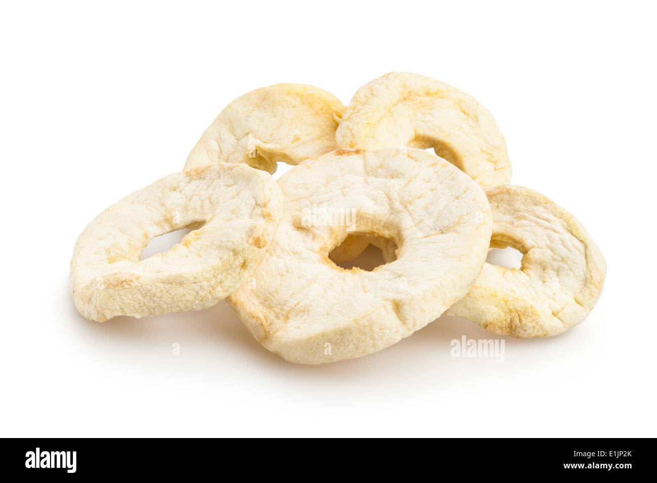 Dried sliced apple background Cut Out Stock Images & Pictures - Alamy