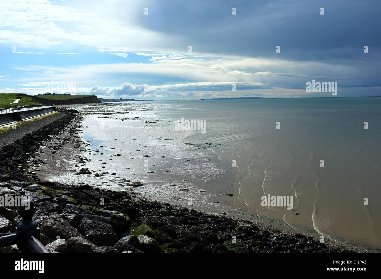 reculver bay coastal resort in kent south east of england uk 2014 Stock ...