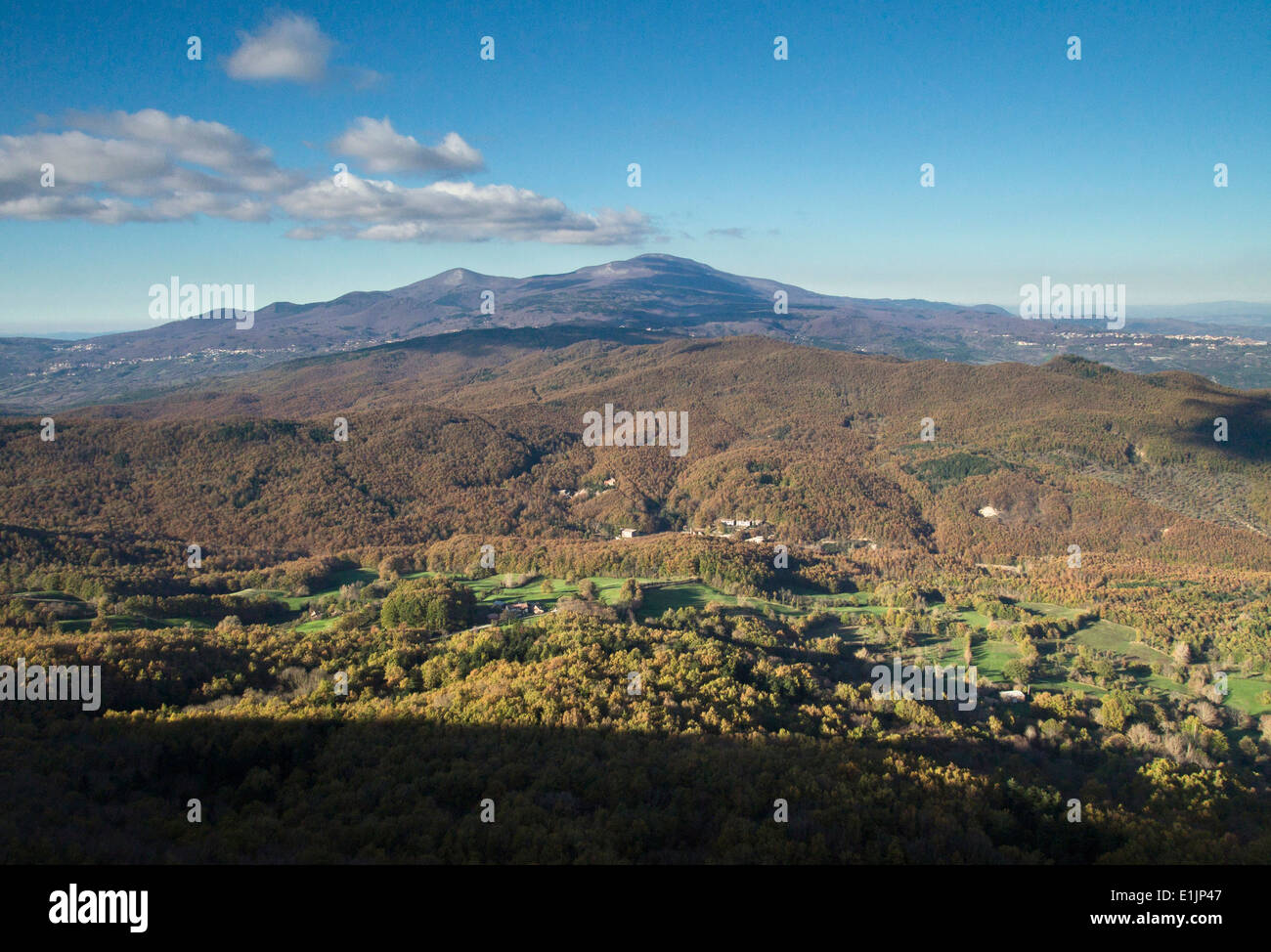 Mount Amiata, an ancient extinct volcano, is the highest mountain in ...