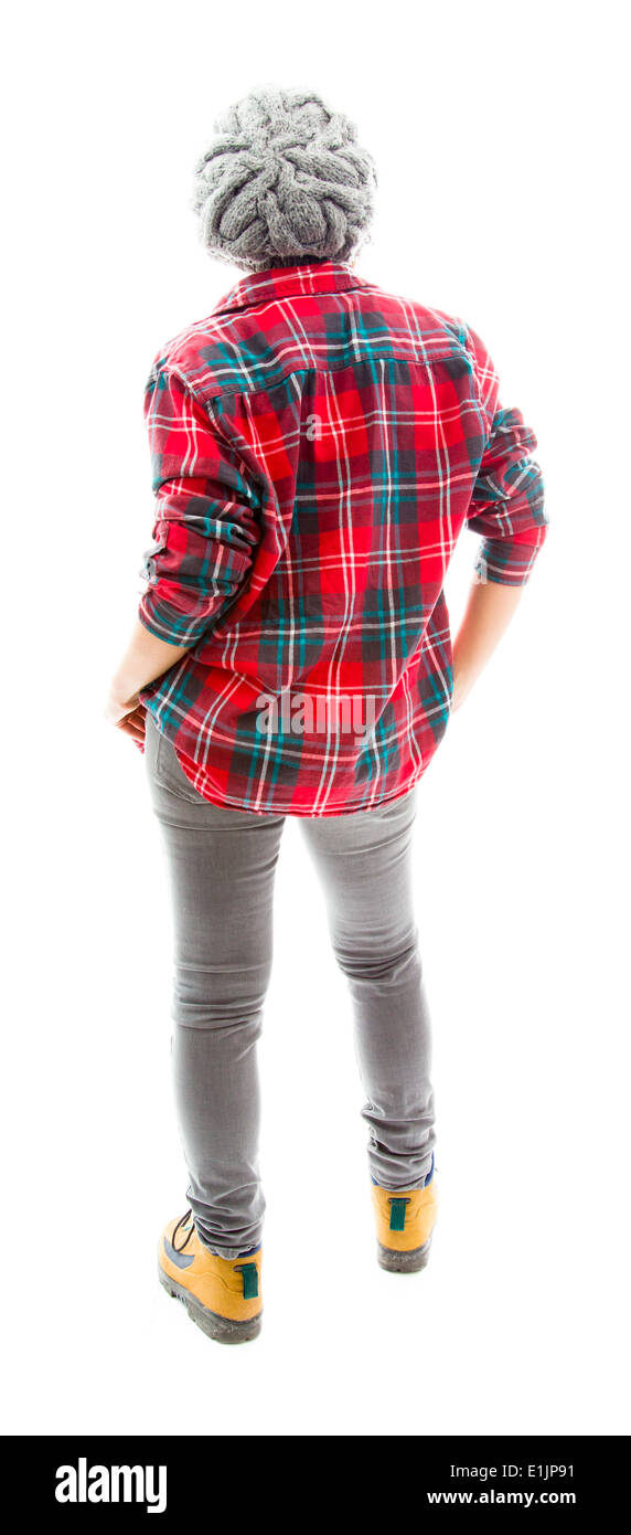 Young woman 20 rear view hi-res stock photography and images - Alamy