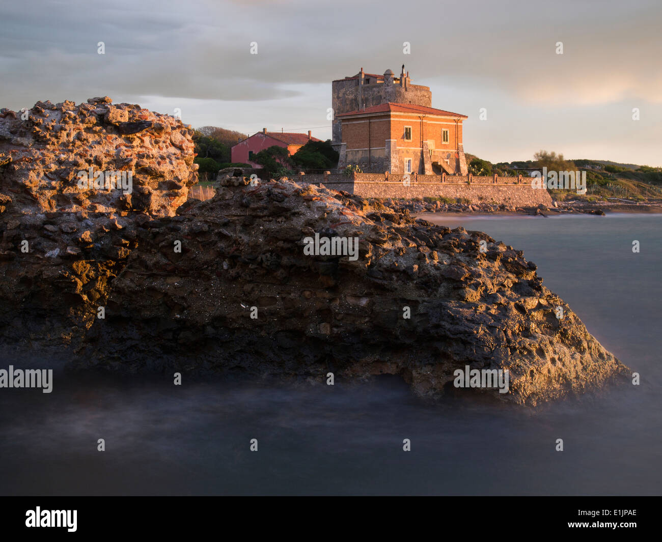 remains of the port (Portus Cosanus) of the ancient city of Cosa, a ...