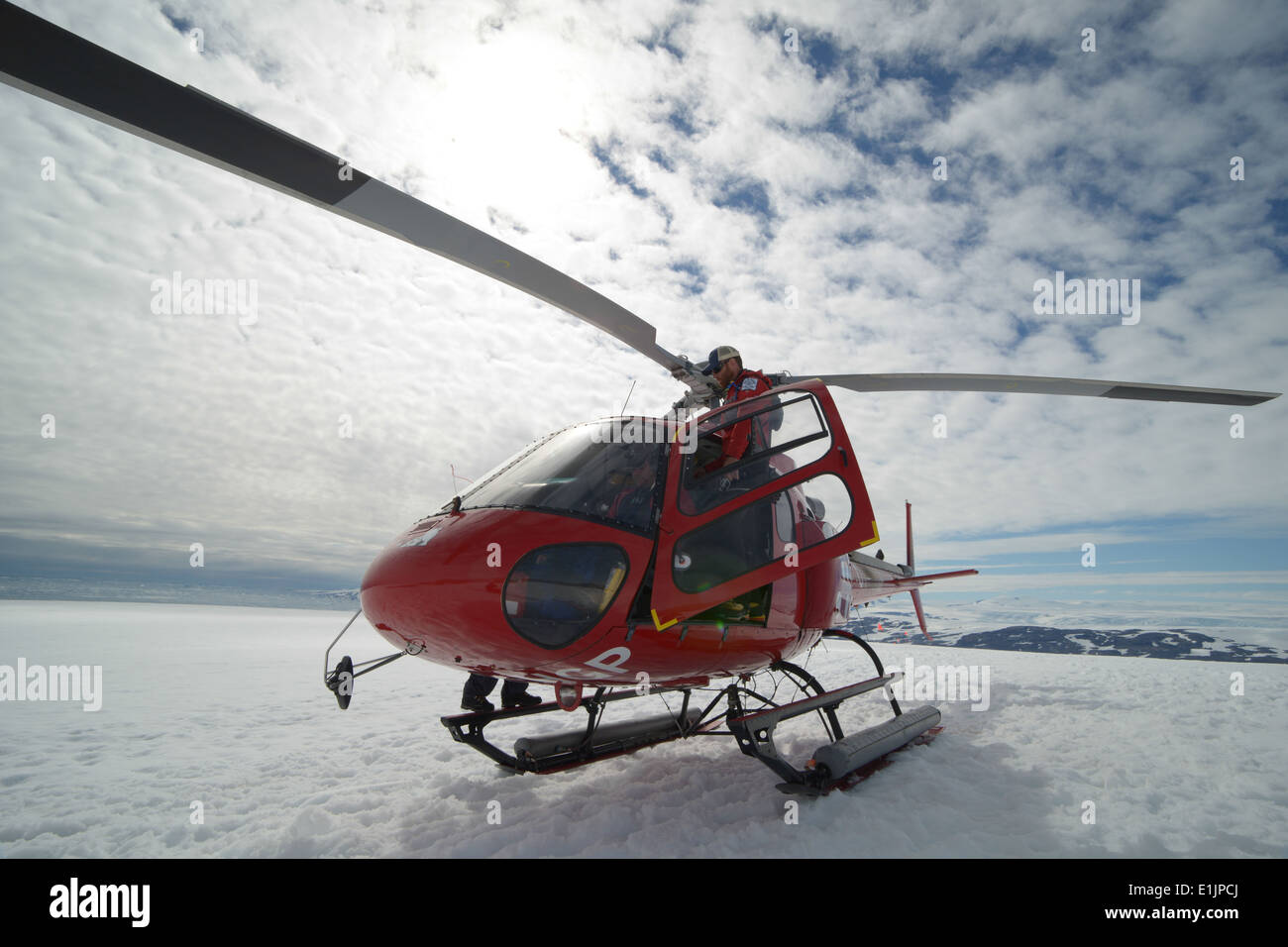 North South Polar's (NSP) safety team leader, John Bradley, boards an ...