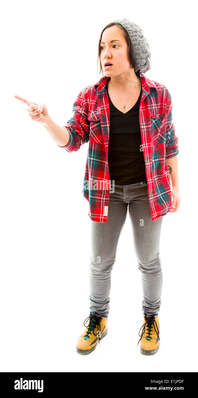 Young woman scolding Stock Photo - Alamy