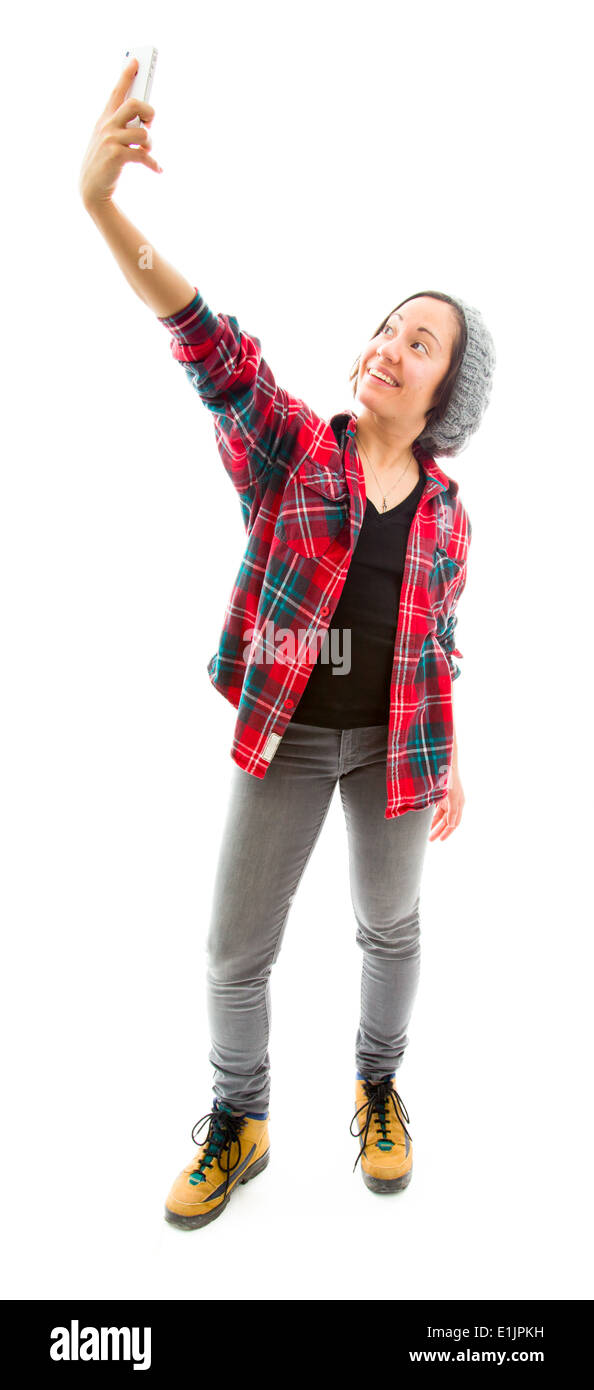 Photo using mobile phone Cut Out Stock Images & Pictures - Alamy