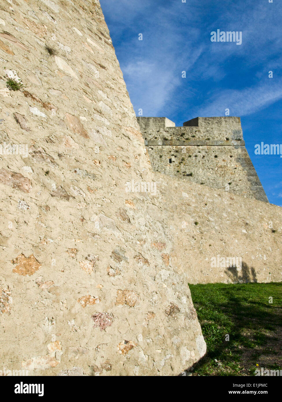 The mighty walls of Forte Stella, a characteristic 16th century coastal ...