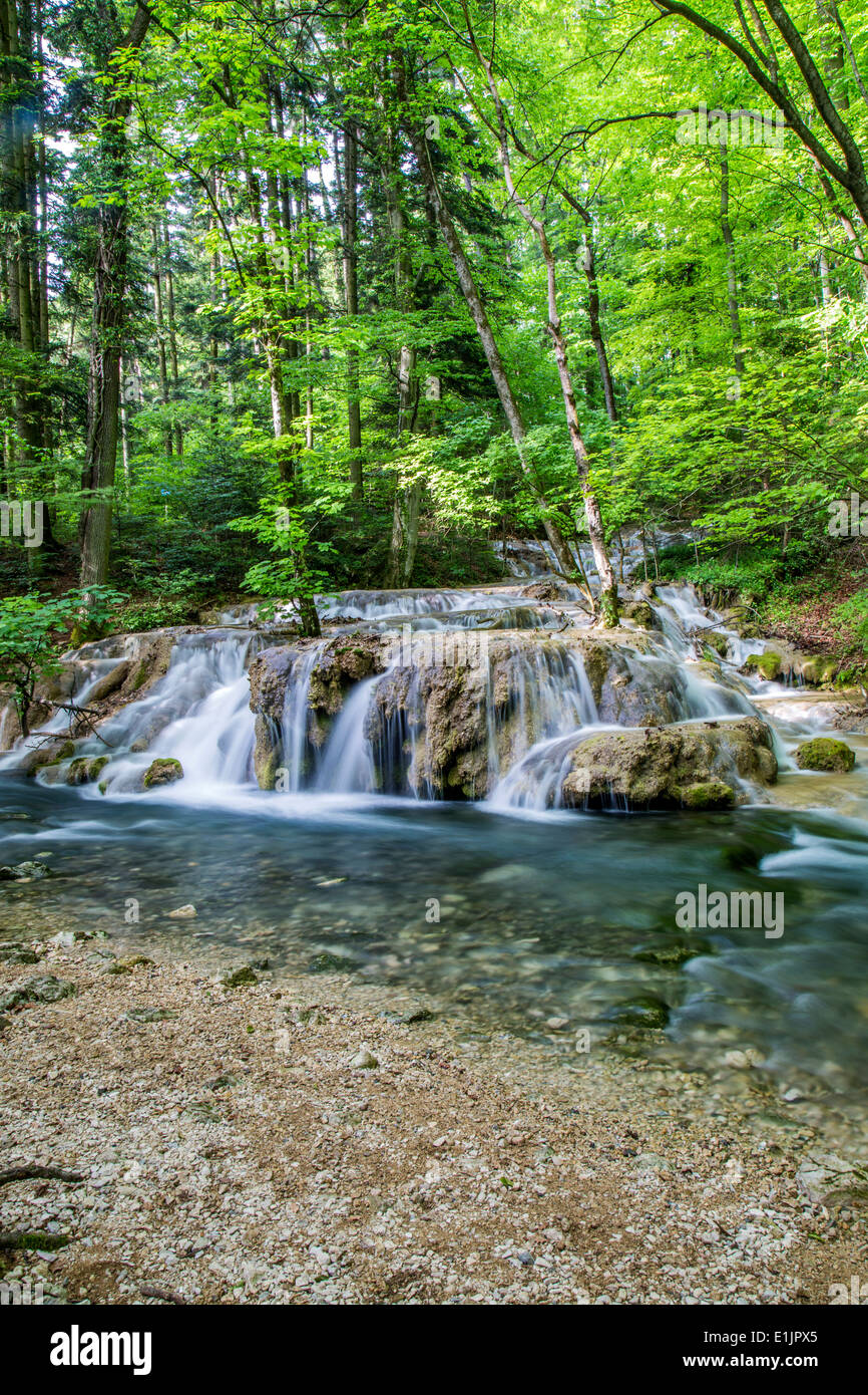 Small pure waterfall on stone hi-res stock photography and images - Alamy