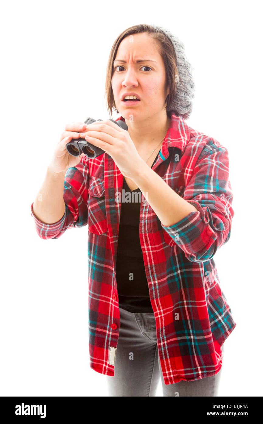 Person of color binoculars hi-res stock photography and images - Alamy