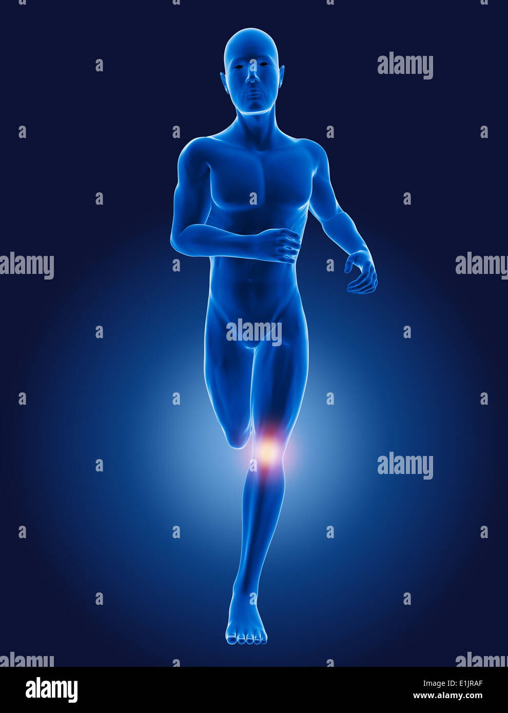 3D running medical man Stock Photo - Alamy