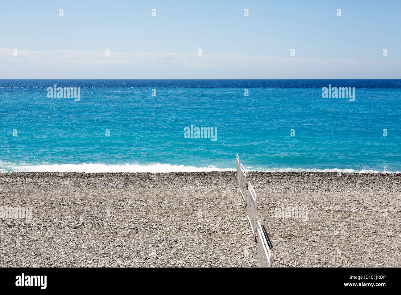Pebble beach in Nice Stock Photo - Alamy