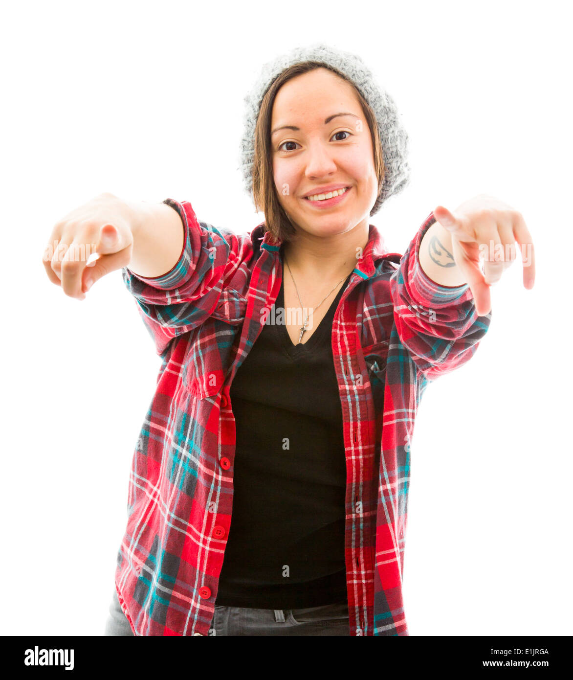 Hands pointing at the camera hi-res stock photography and images - Alamy