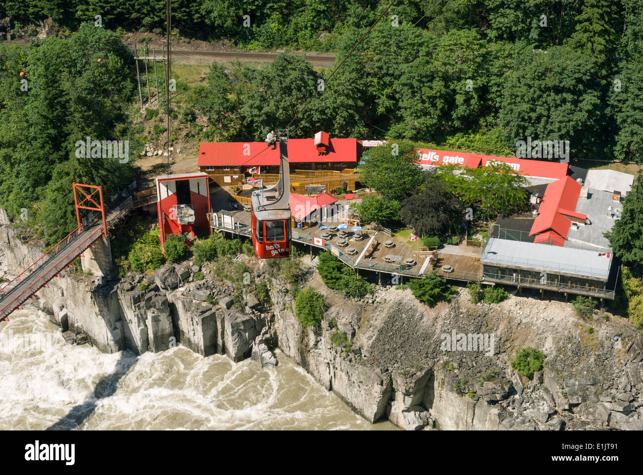 Elk203-1626 Canada, British Columbia, Hells Gate, Fraser River ...