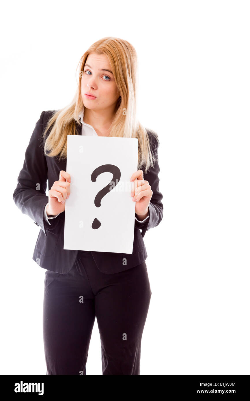 Holding question mark hi-res stock photography and images - Alamy