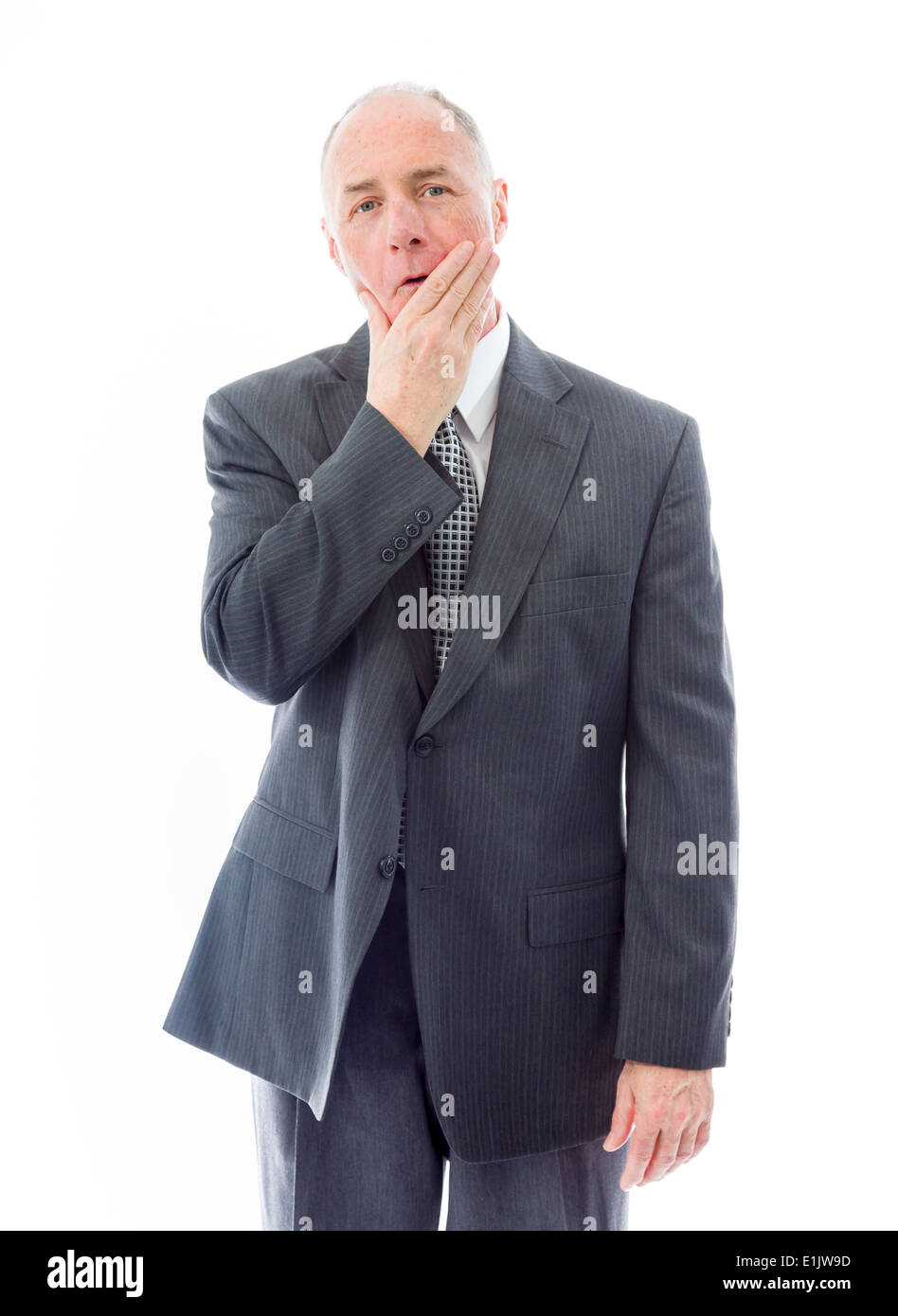 Businessman looking shocked Stock Photo - Alamy
