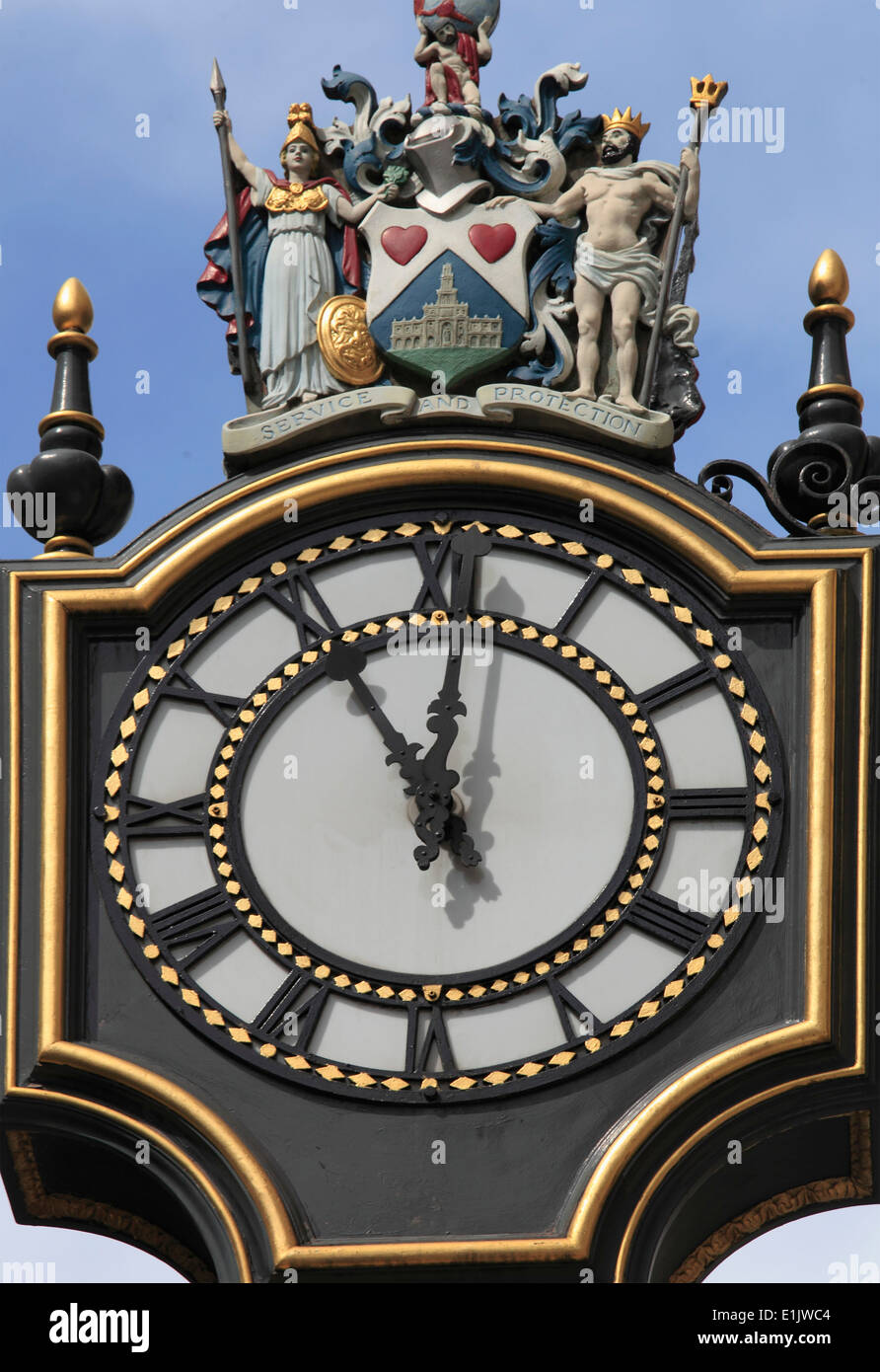 UK, England, London, City, Royal Exchange, clock Stock Photo - Alamy