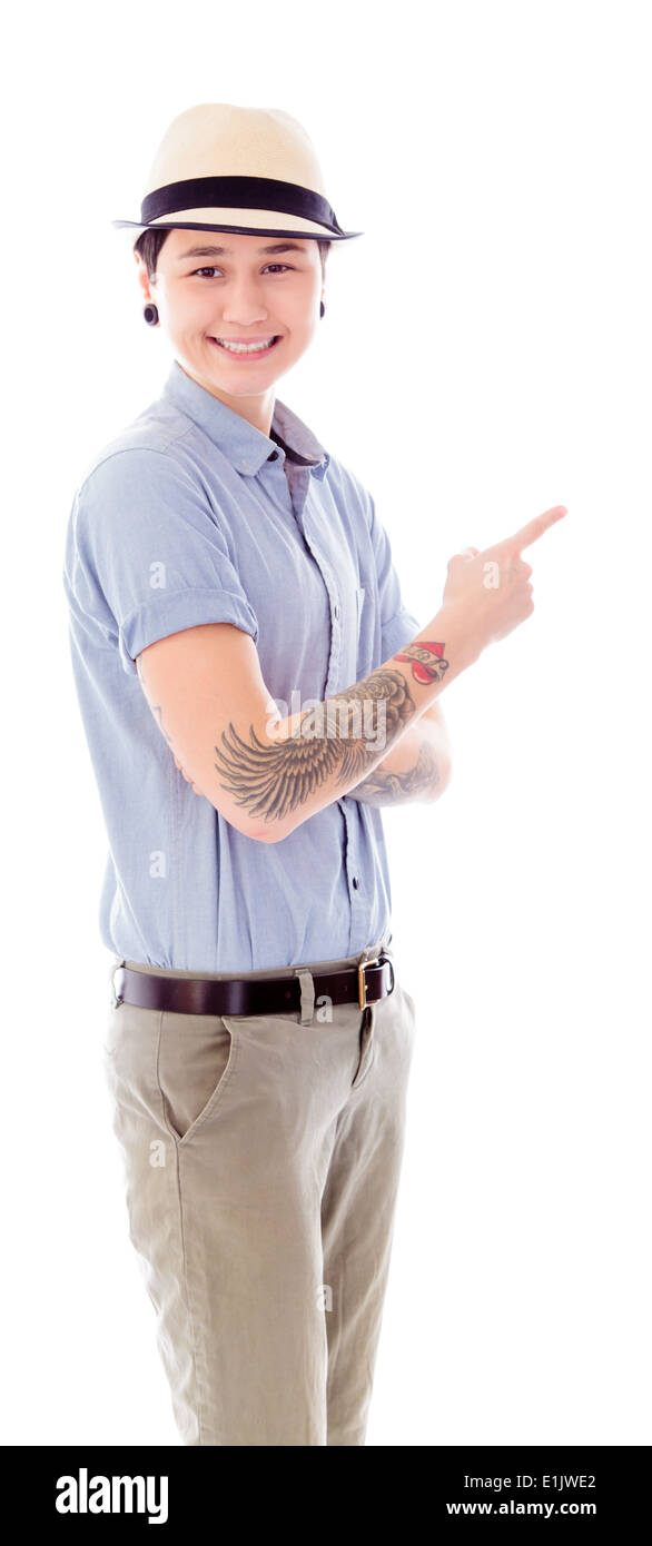 Three pointing out direction finger hi-res stock photography and images ...